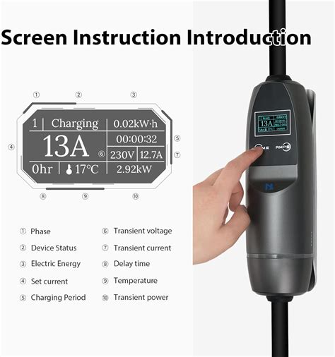 MCEVKELN Cargador EV De Nivel 2 De 40 Amperios J1772 Cargador