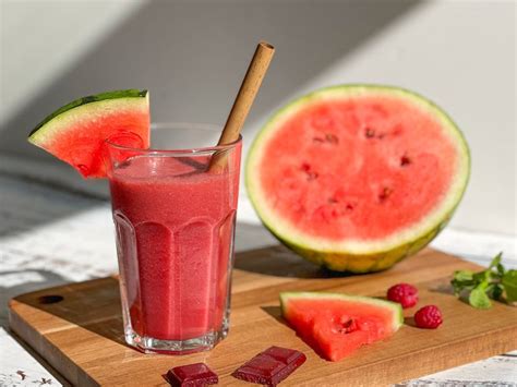 Smoothie pastèque fraise menthe Carrés Futés tablettes de fruits et