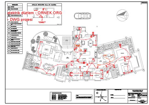 Proje Sitesi Elektrik dağıtım panosu Autocad Projesi