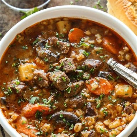 Vegetable Beef Barley Soup Slow Cooker Recipe Besto Blog