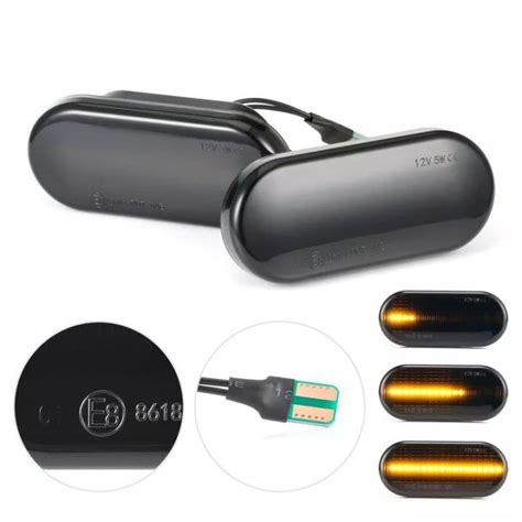 LED Dynamic Turn Signal Light Side Wing Rearview Mirror Indicator