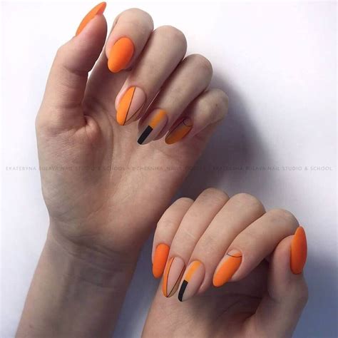 UÑAS NARANJAS Más de 100 DISEÑOS 2020