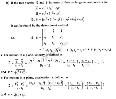 motion in a plane class 11 notes physics chapter 4 onlinelearning blog
