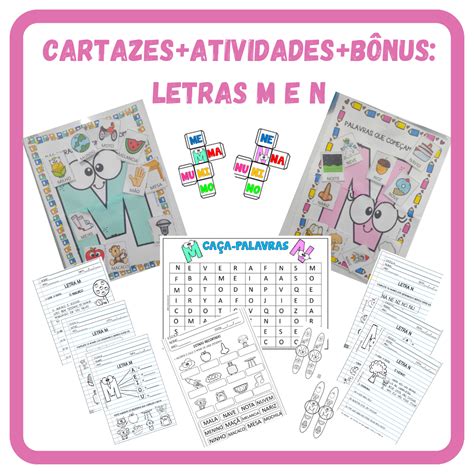 Kit Das Letras M E N Prof Amanda Ramalho