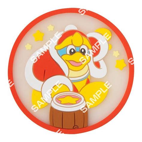 Flat Gashapon Kirby Clear Rubber Coaster Gachatory