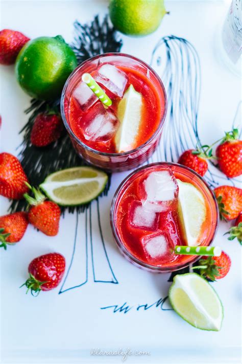 Erdbeer Wassermelonen Slush Mit Limette Rum Klara S Life