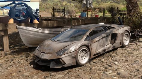 1200 HP Rebuilding Lamborghini Aventador Forza Horizon 5 Logitech