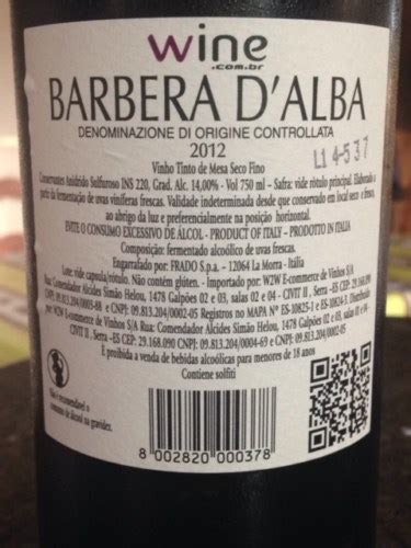 Frado Vinho De Mesa Seco Fino Tinto Vivino Us