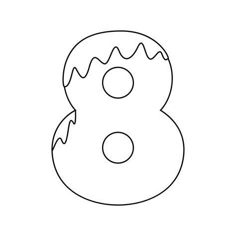 P Gina Para Colorear Con El N Mero Para Ni Os Vector En Vecteezy