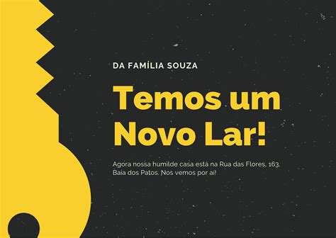 Crie o seu Cartão de Mudança de Endereço Canva