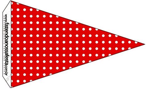 Bandeirinha Sanduiche 5 Fundo Xadrez Vermelho e Poá1 Fazendo a Nossa