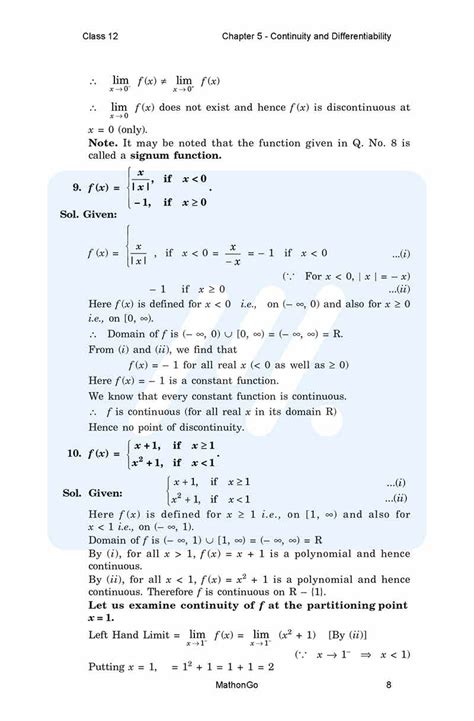 ncert solutions for class 12 maths chapter 5 continuity and differentiability mathongo