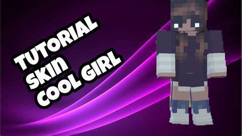 TUTORIAL Skin Cool Girl Pixel Gun 3D Skin YouTube