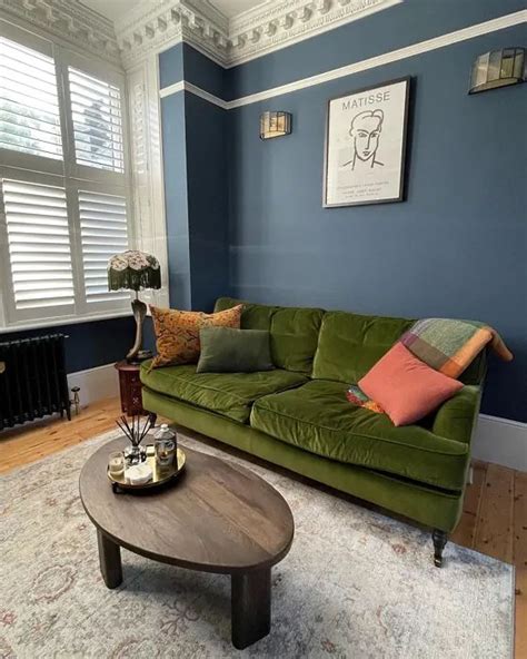 Farrow And Ball Stiffkey Blue 281 Living Room Cosy Living Room