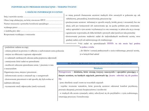 IPET Indywidulany program edukacyjno terapeutyczny Złoty nauczyciel