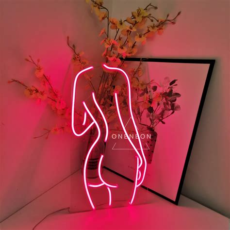 Custom Neon Sign Sexy Lady Back Neon Sign Custom Neon Sign Neon Sign