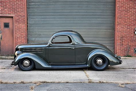 1936 Ford Deluxe 3 Window Coupe Steel Body Hot Rod Stock 52 OFF