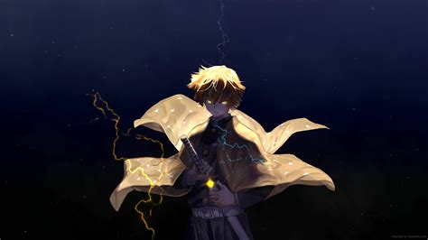 Zenitsu Thunder Hashira Kimetsu No Yaiba Live Wallpaper MoeWalls