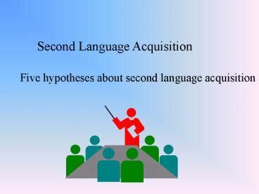 PPT Second Language Acquisition PowerPoint Presentation Free To