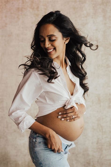 Studio Maternity Photoshoot With Flowers In Jacksonville FL