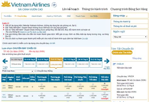 Hướng dẫn tự đặt vé máy bay Vietnam Airlines trực tiếp đơn giản Tìm Vé Rẻ