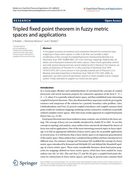 pdf tripled fixed point theorem in fuzzy metric spaces and applications