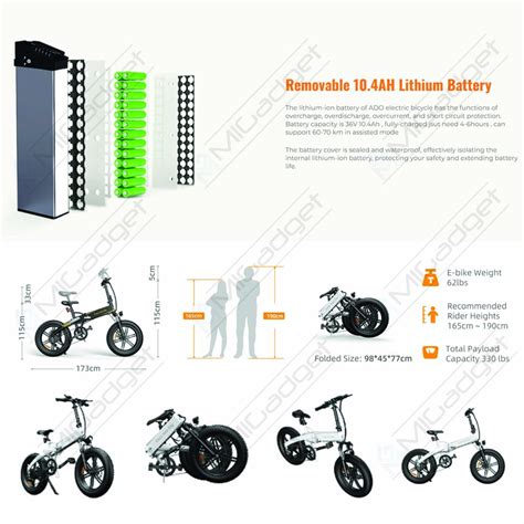 Sepeda Listrik Lipat E Bike ADO A20F Folding Fat Tire Electric Bike