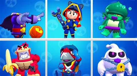 Brawl Stars all new skins losing and winning pose анимация