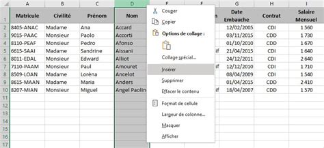 Manipulez les lignes et les colonnes Maîtrisez les fondamentaux d
