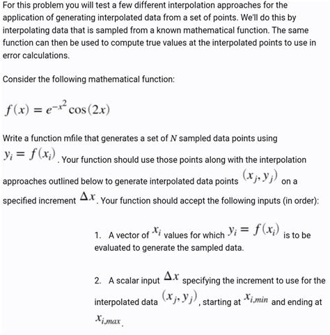 Solved Function PA6 Interp Function YjPoly YjLinear Chegg