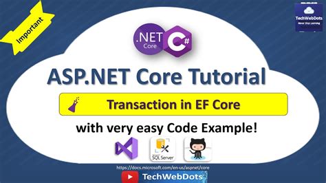 transaction in asp core entity framework c youtube