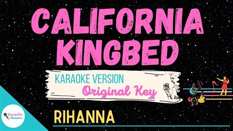 California King Bed Karaoke By Rihanna Youtube