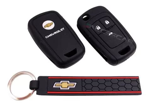 Kit Capa Chave Canivete Silicone Chevrolet Onix Cobalt Tracker Cruze