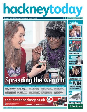 Fillable Online Hackney Gov HackneyToday Hackney Council Hackney