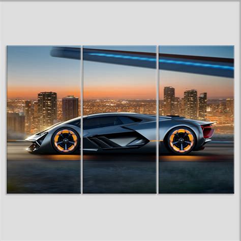 Lamborghini Canvas Print Lamborghini Wall Art Sport Car Print