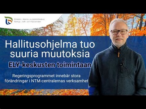 Etelä Pohjanmaan ELY keskuksen ylijohtaja Timo Saaren ajankohtaiset