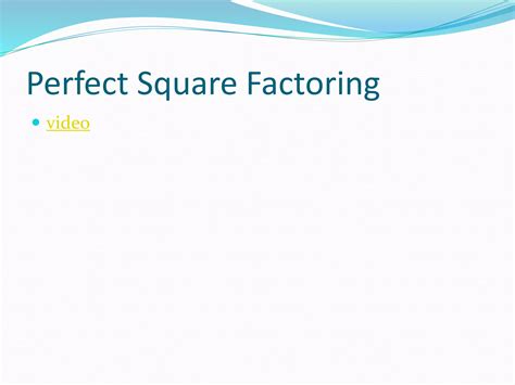 Lecture 03 Special Products And Factoring PPT