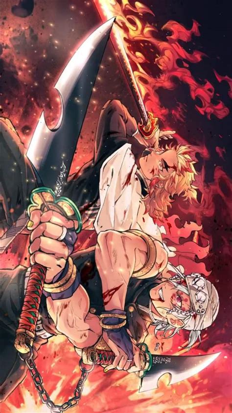 Kyojuro Rengoku And Tengen Uzui Flame Hasira X Sound Hasira Anime