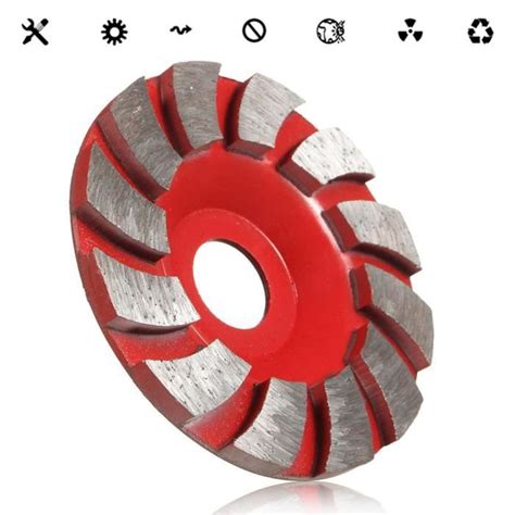 Disque Abrasif Diamant Ø 90mm à Poncer Béton Granite Marbre Outil de