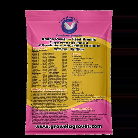Growel Agrovet Goat And Sheep Amino Power Feed Premix A Super Power