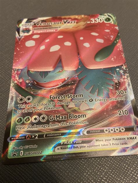 Mavin Pokémon TCG Venusaur VMAX SWSH Black Star Promos SWSH102 Holo Promo