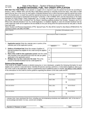 Fillable Online Tax Newmexico Rpd 41322 Form Fax Email Print PdfFiller