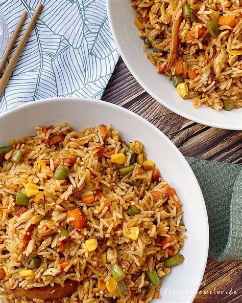 ARROZ FRITO CON VERDURAS COCINANDOMELAVIDA