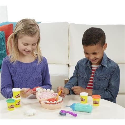 Play Doh P Te Modeler Le Dentiste Moulez Lavez Baguez Et