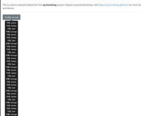 Javascript How To Make Scrollable Content Within NgBootstrap Tooltip