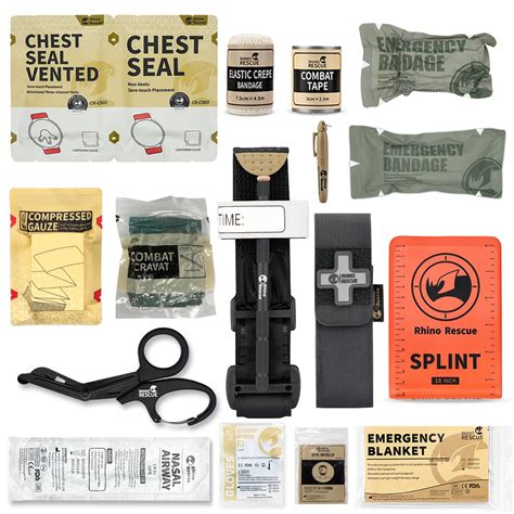 RHINO RESCUE First Aid Trauma Kit To Configure Survival Kit Outdoor