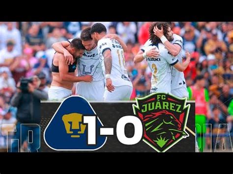 Pumas vs FC Juárez Resumen completo y Gol Liga Mx CL2024 J1