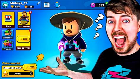 NEW SKIN MR BEAST Stumble Guys Funny Moments YouTube