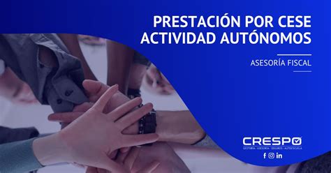 Prestación cese actividad autónomos 2021 Gestoría y Asesoría Crespo