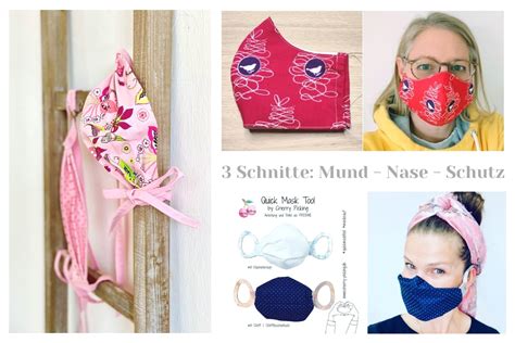 Masken nähen 3 Anleitungen mit Download